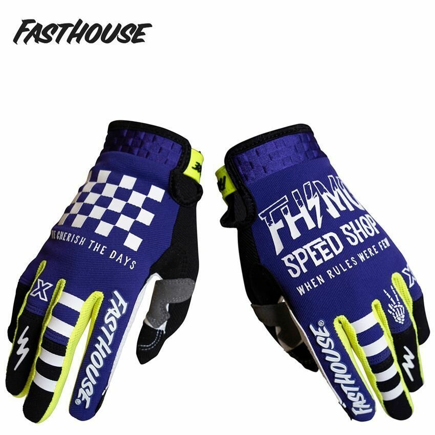 Fasthouse Мотокросс Защитный Гоночный ЭндуроПерчатки с сенсорным экраном с полным пальцем