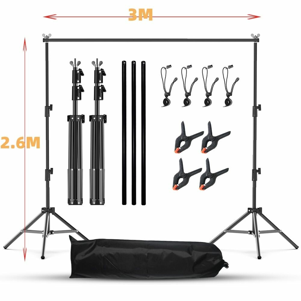 2.6mx3m Держатель стойка для фотофона, каркас для фотозоны