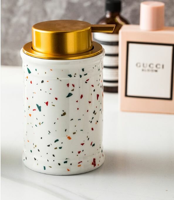 Дозатор для жидкого мыла/Диспенсер для жидкого мыла/ Диспенсер керамический дизайнерский / 320 мл