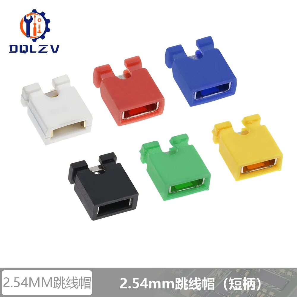 Jumper Cap 2.54mm Pitch Pin Header Connector Long Type Jumper Plug Cover DIY Repair Parts Diygba