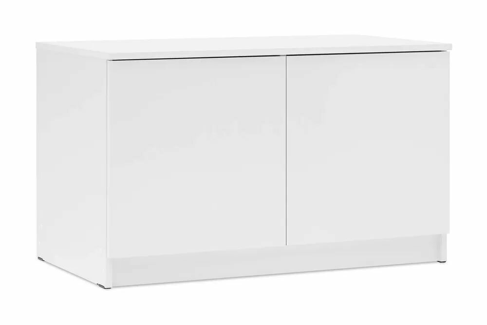 Антресоль-тумба Челси универсальная (Белый глянец холодный, белый) 902х540х514 МИФ