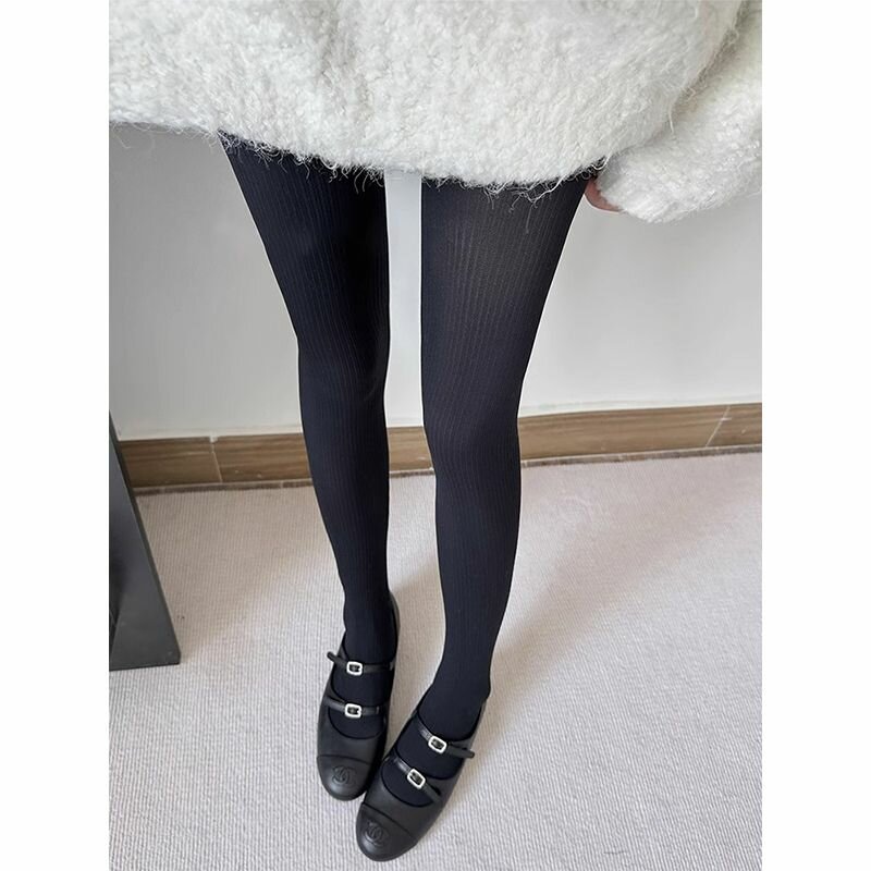 Весенние и осенние французские ретро-чулки с жаккардовым узором в форме сердца, молочно-белые, в стиле маленького Шанель, бархатные, стройнящие базовые носки