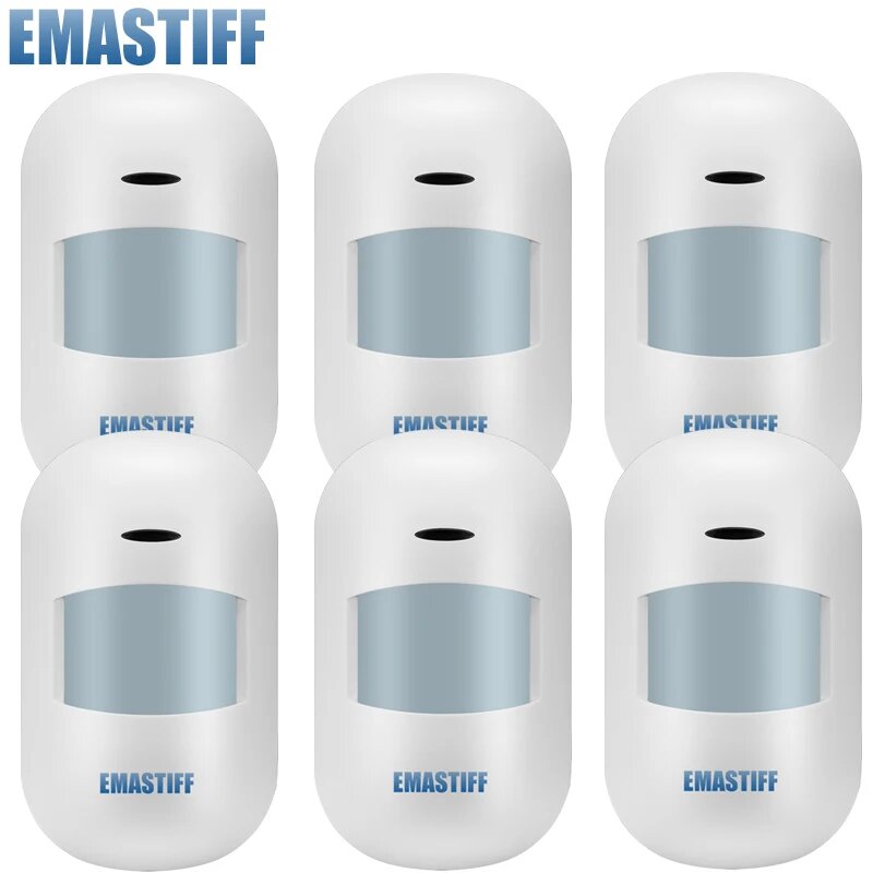 Беспроводной инфракрасный детектор движения eMastiff 433 МГц eV1527 6PCS PIR