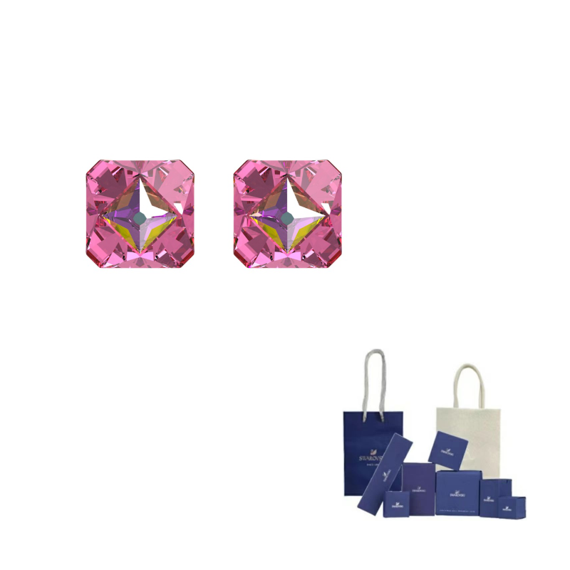 Серьги пусеты SWAROVSKI, кристаллы Swarovski