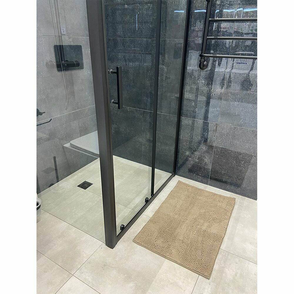 Коврик для ванной Oslo 50х80х1 см серо-бежевый