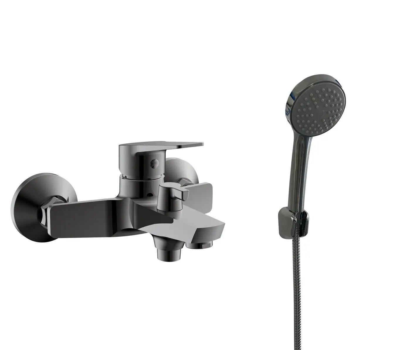 Смеситель для ванны Esko Marburg MB54 однорычажный с лейкой и шлангом цвет графит