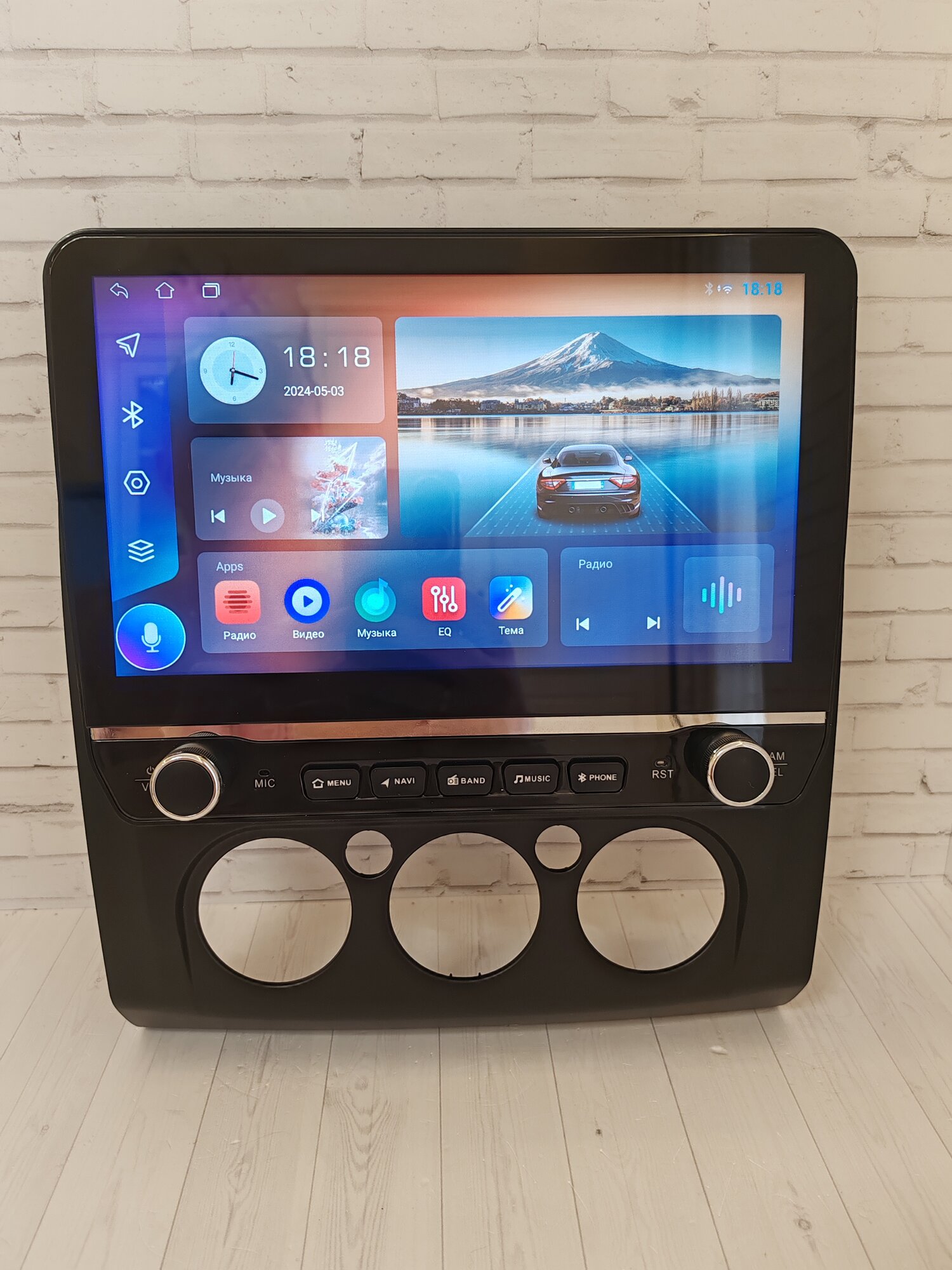 Магнитола андроид с крутилками для Ford Focus кондиционер 2005-11г/ 8-ядер/4+64гб/sim-карта/Android-Auto/CarPlay