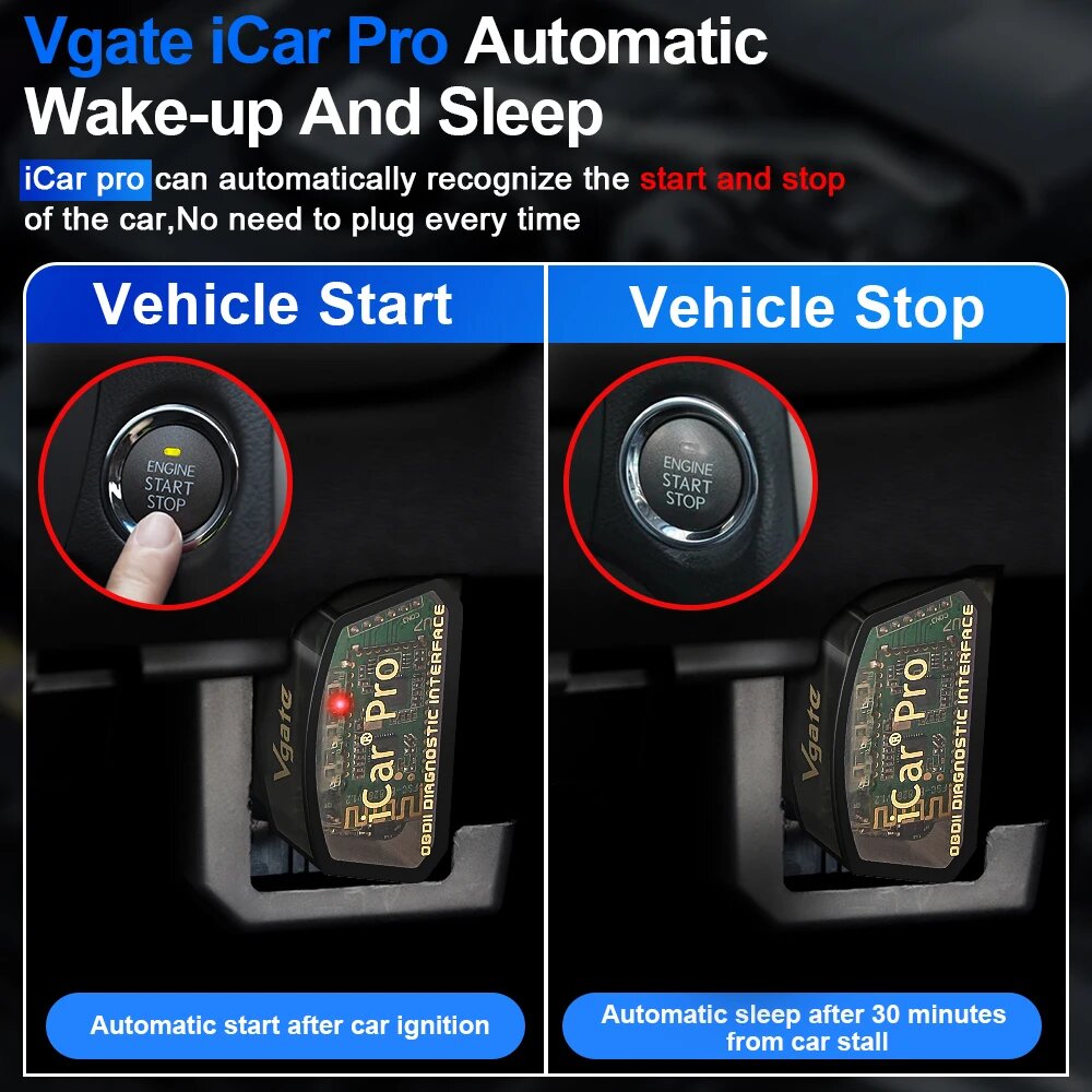 Vgate iCar Pro BT3.0 OBD2 сканер Bluetooth — фото 1
