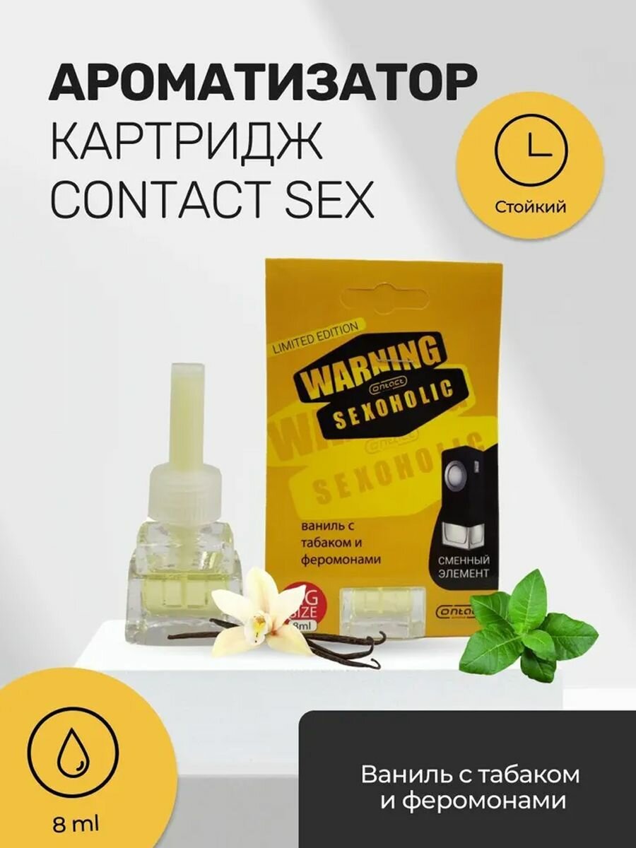 Ароматизатор сменный на дефлектор CONTACT WARNING SEXOGOLIC limited