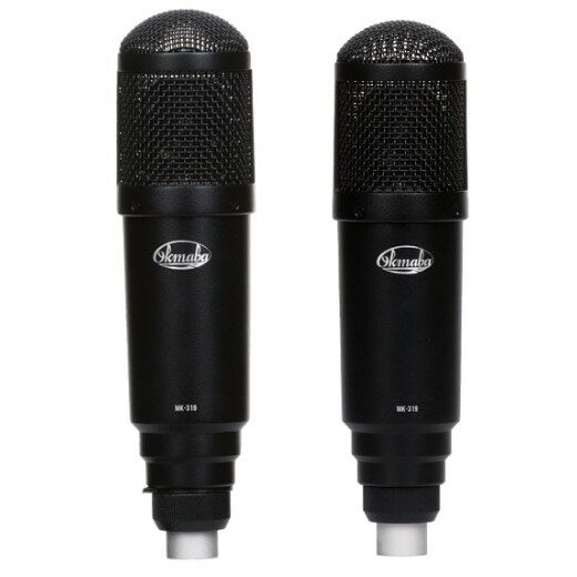 Вокальный микрофон (конденсаторный) Октава МК-319-Ч-С-ФДМ стереопара черный деревянный футляр 3192122