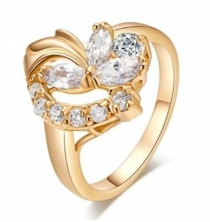 Кольцо Anikom, циркон, искусственный камень