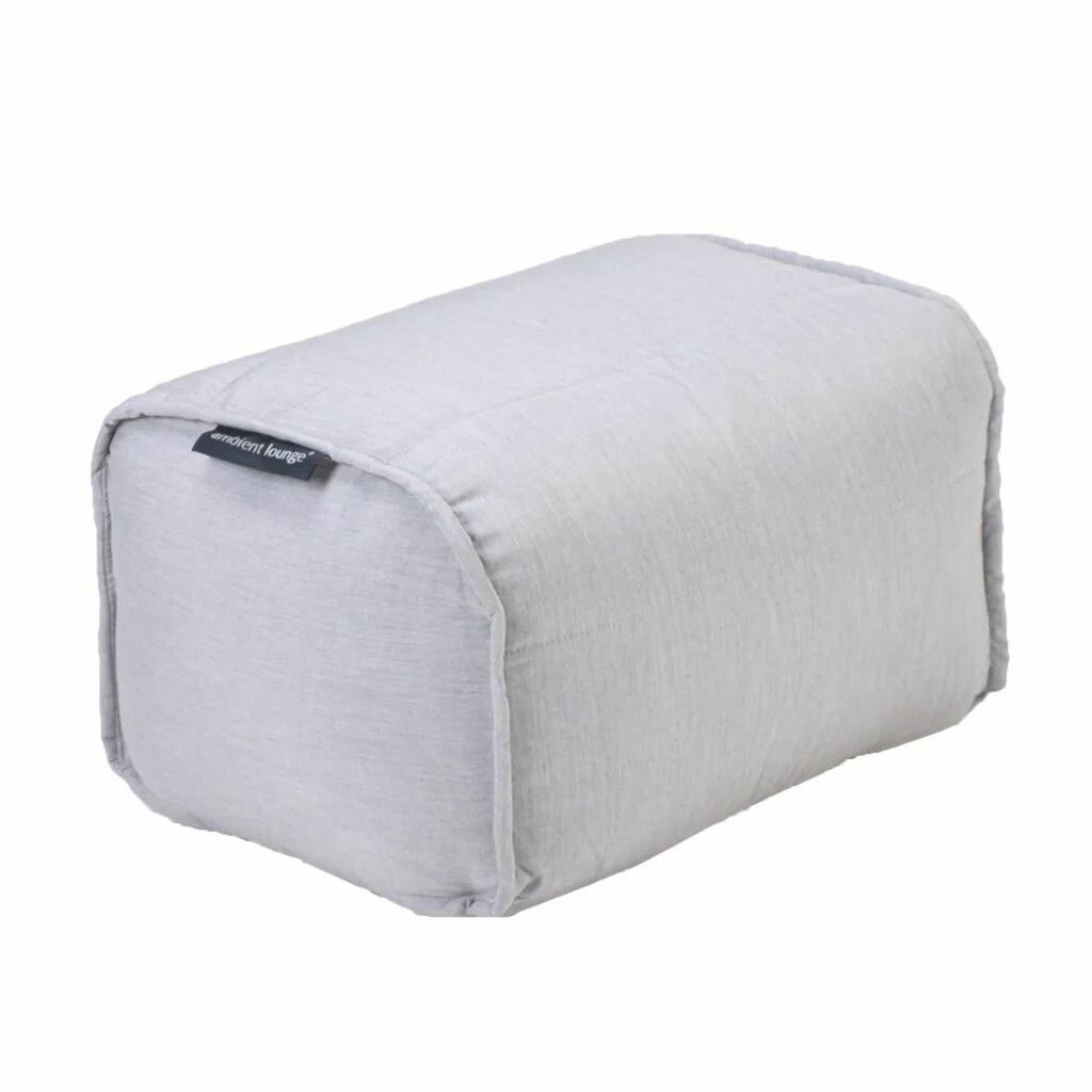 Бескаркасный пуф для ног aLounge - Ottoman - Maldives Grey (оксфорд, серый) - садовая уличная мебель для террасы, веранды, беседки, бассейна