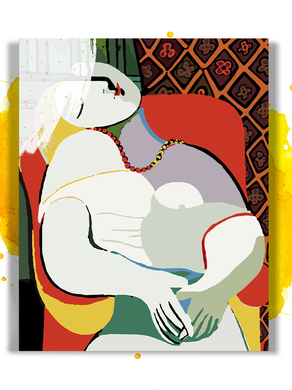 Картина по номерам на холсте Пабло Пикассо - Мечта, 40 х 50 см