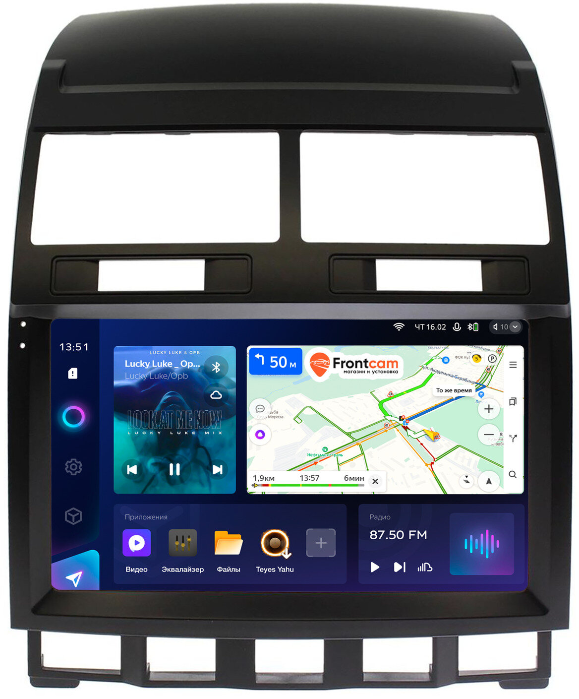 Штатная магнитола Teyes CC3 2K 4/32 9.5" RM-9195 Volkswagen Touareg 2002-2010 Android 10 (4G-SIM, DSP, QLed)