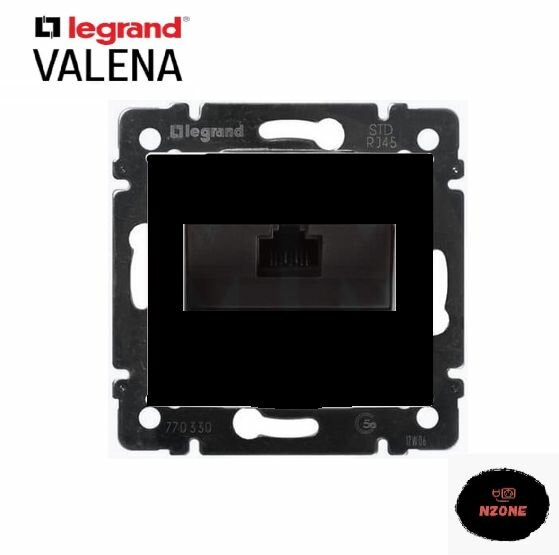 Legrand Valena Телефонная розетка / Цвет: Черный 770338 10 шт