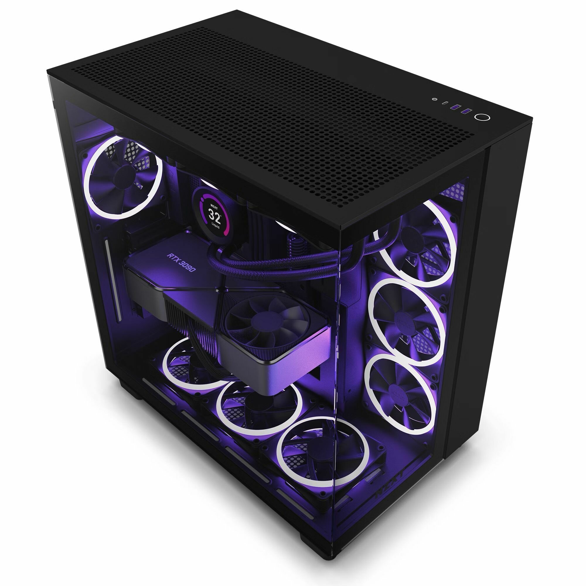 Компьютерный корпус NZXT H9 FLOW, Черный