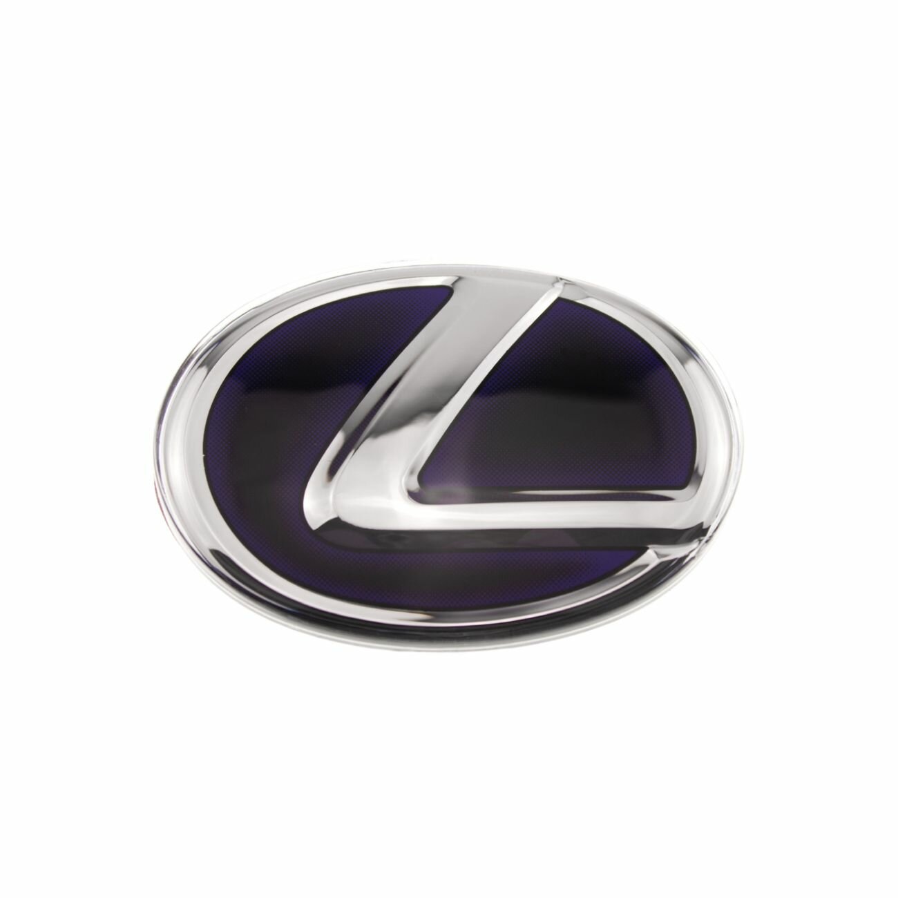 Эмблема на багажник для Lexus черно-синяя 100x70 мм.