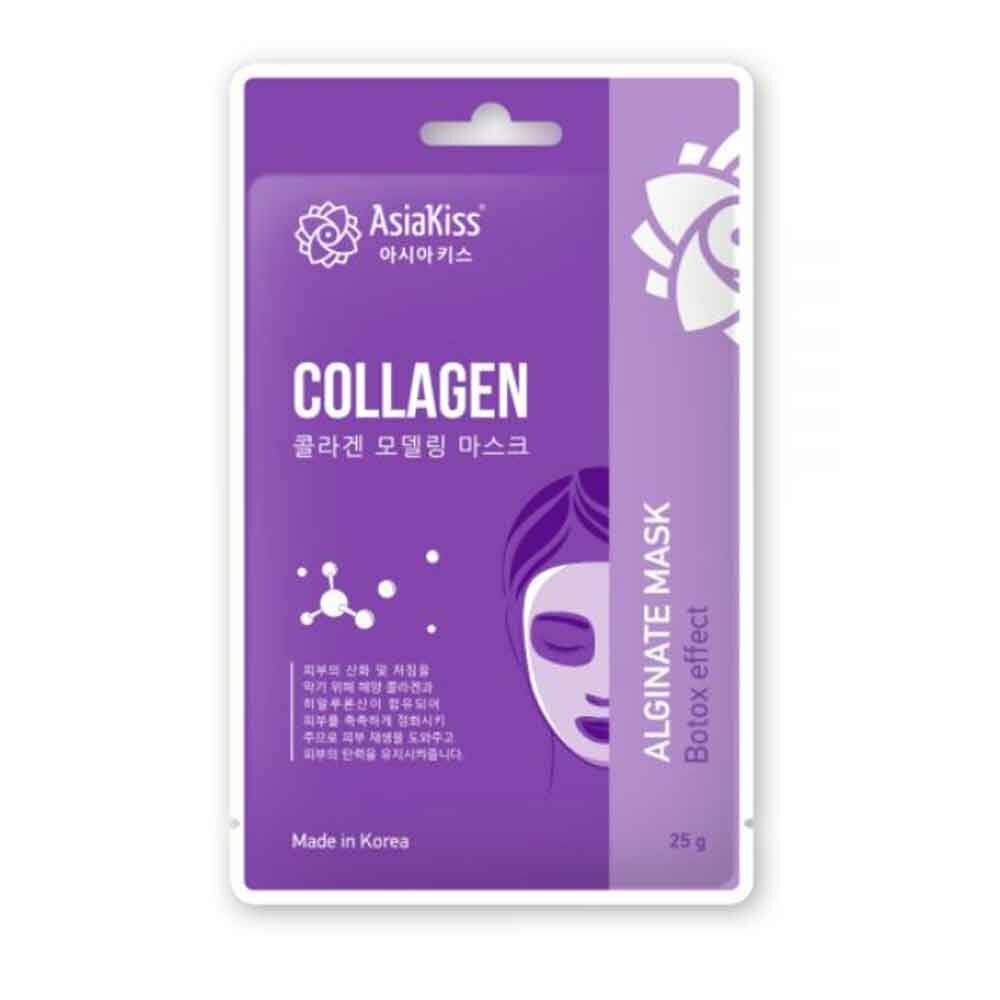 AsiaKiss Маска альгинатная для лица COLLAGEN Botox effect с коллагеном, 25 г