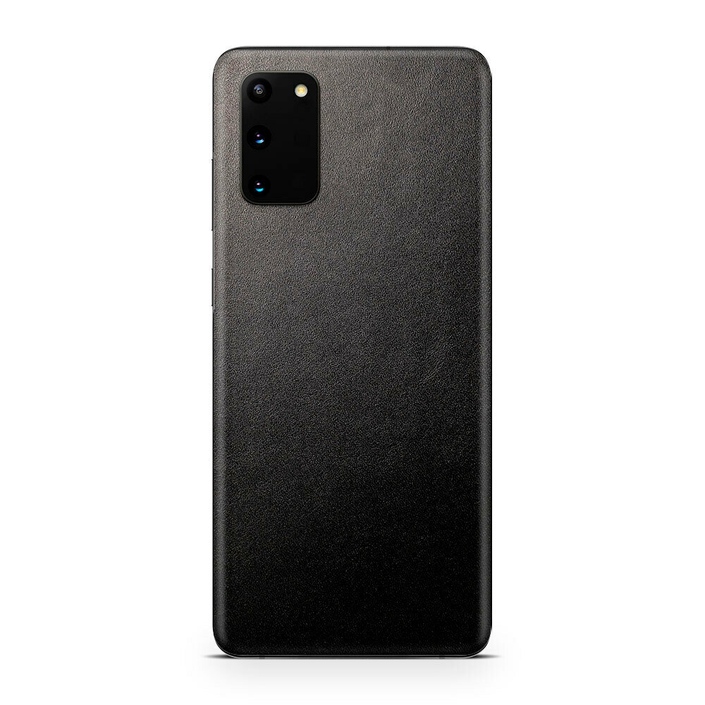 Наклейка Glueskin из натуральной кожи JUST BLACK для Samsung Galaxy S20 Fe