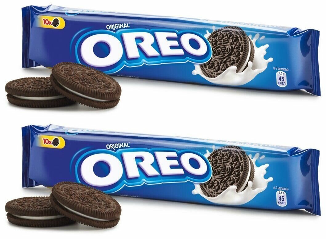 Oreo Печенье Со вкусом ванили, 95 г, 2 уп