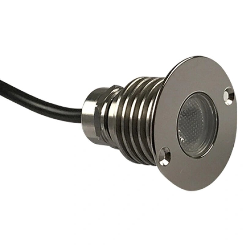 Прожектор светодиодный Aquaviva TL-1 с закладной, белый 6000K, 3 Вт, 12 В, AISI-316 (под бетон), цена - за 1 шт