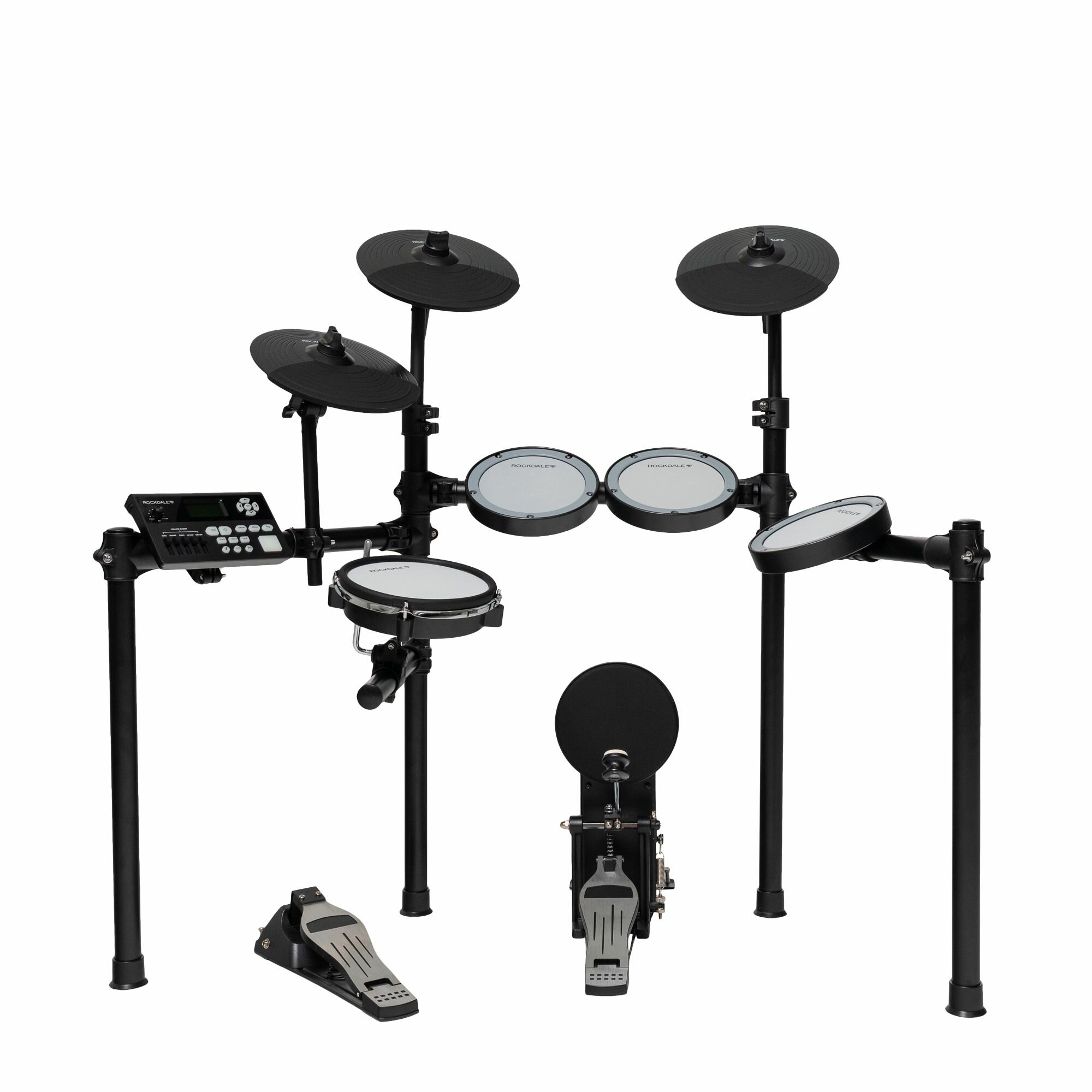 Электронная ударная установка ROCKDALE Tempest Mesh 2 (SD61-5), тембры 447, пресеты 30, сетчатые пэды, стальная рама