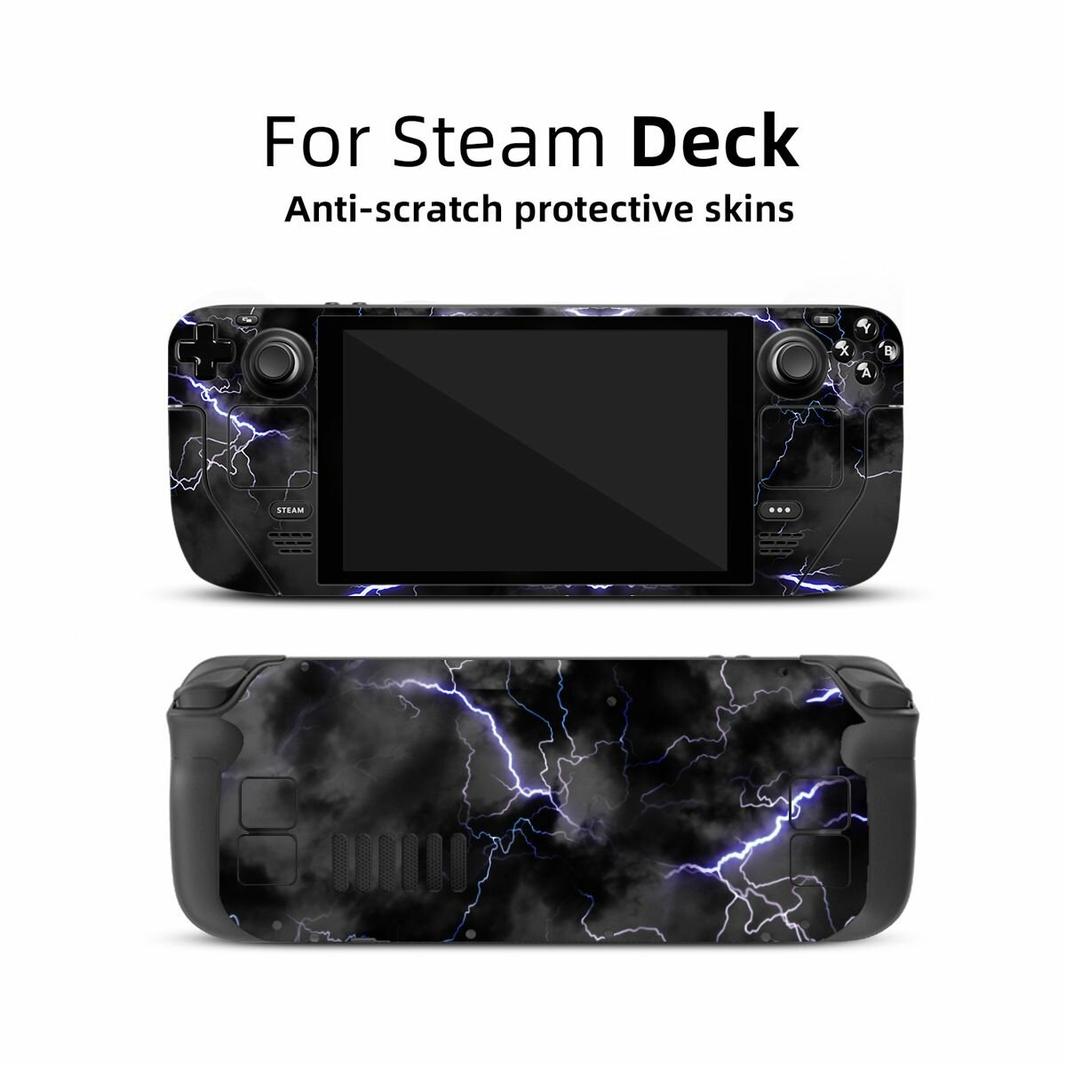 Наклейка/защитная плёнка для Steam Deck NO. Молнии