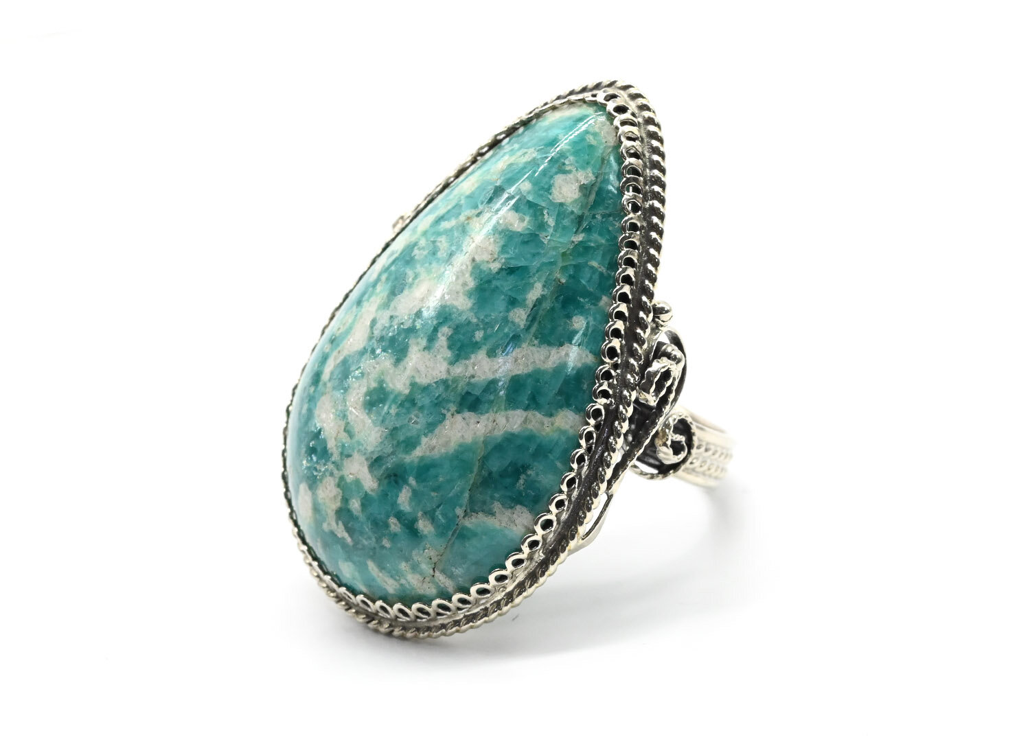 Кольцо, амазонит