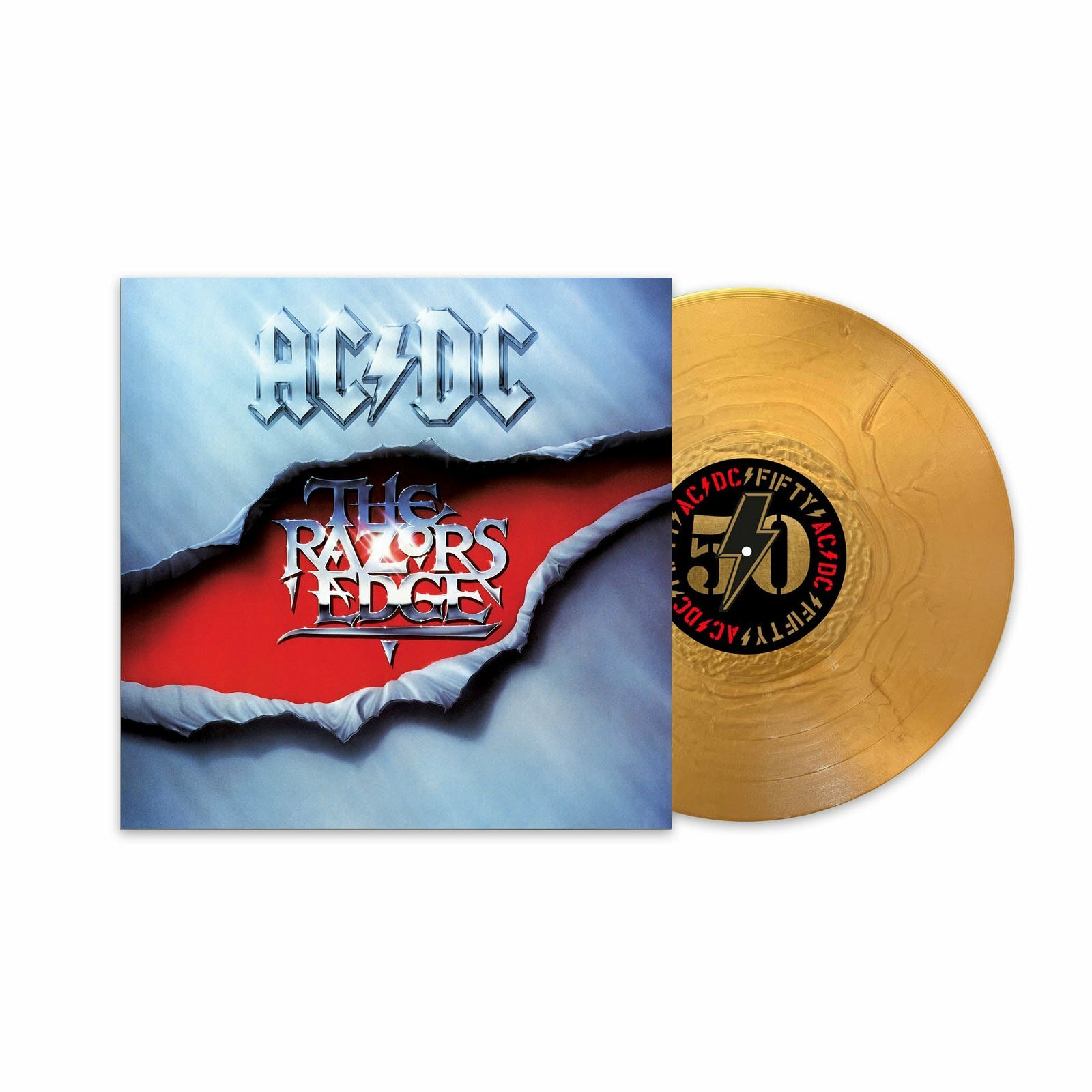Виниловая пластинка AС/DС / The Razors Edge (50th Anniversary Edition) (Gold Nugget Vinyl + Artwork Print) (1LP)