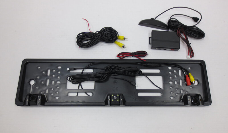 Парктроник-рамка заднего номерного знака EK-71 Black