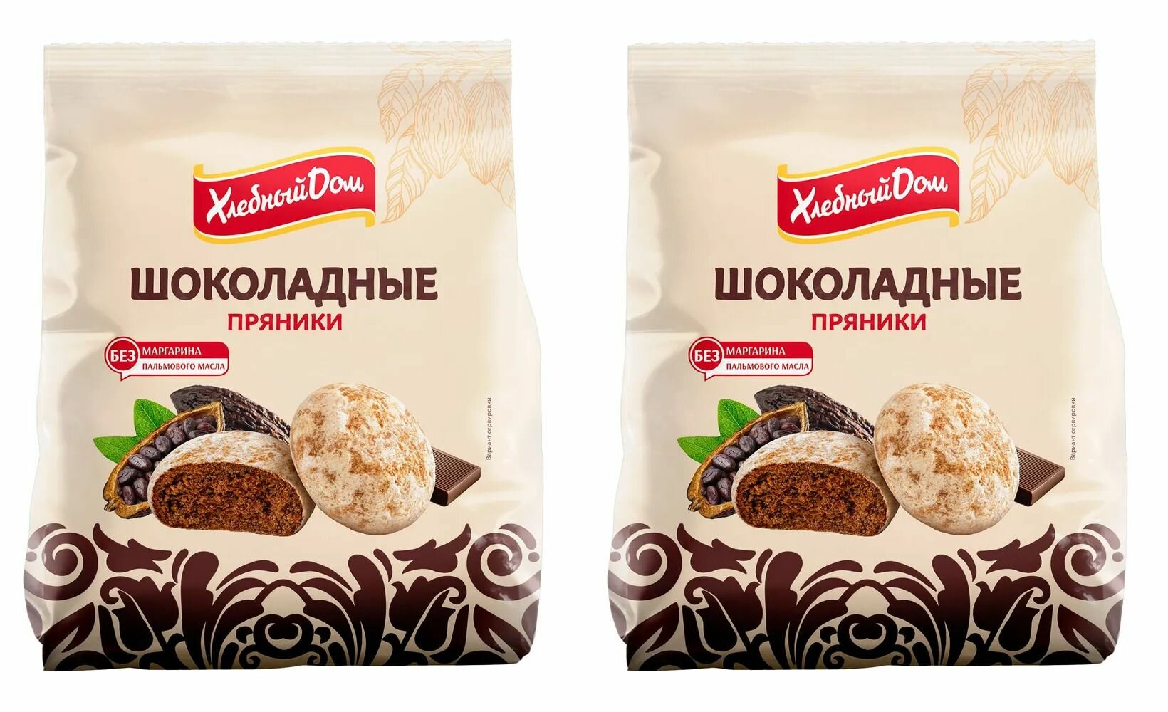 Хлебный дом Пряники Шоколадные 300 г, 2 уп