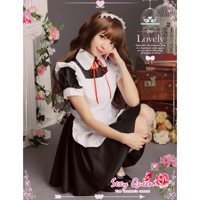 Костюм горничной COS spot, черный, один размер