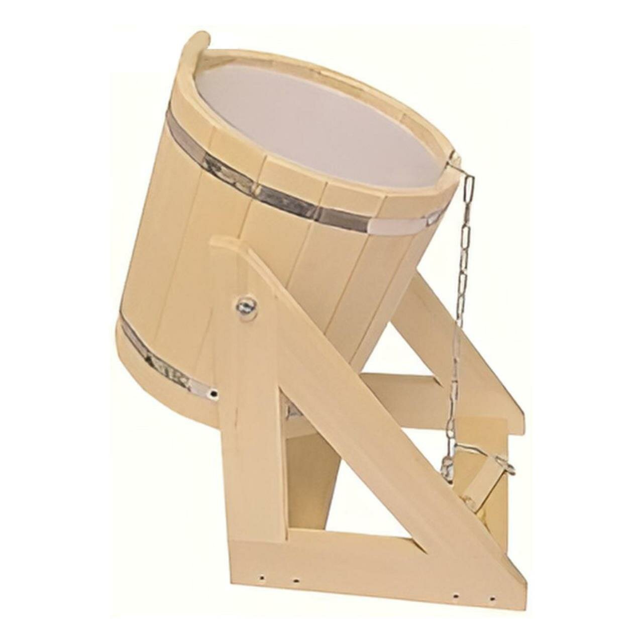 Обливное устройство LK "Русская Забава", с пластиковой вставкой, липа, 10 литров