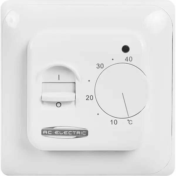 Терморегулятор для теплого пола AC Electric ACT-16 механический цвет белый