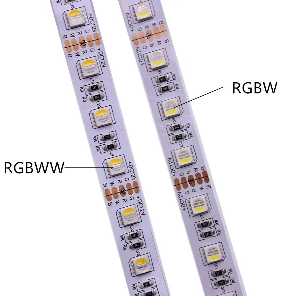 Светодиодная лента Taslauk RGBW 5050 RGBW, 5M 12V 108LEDs, IP20 Not waterproof