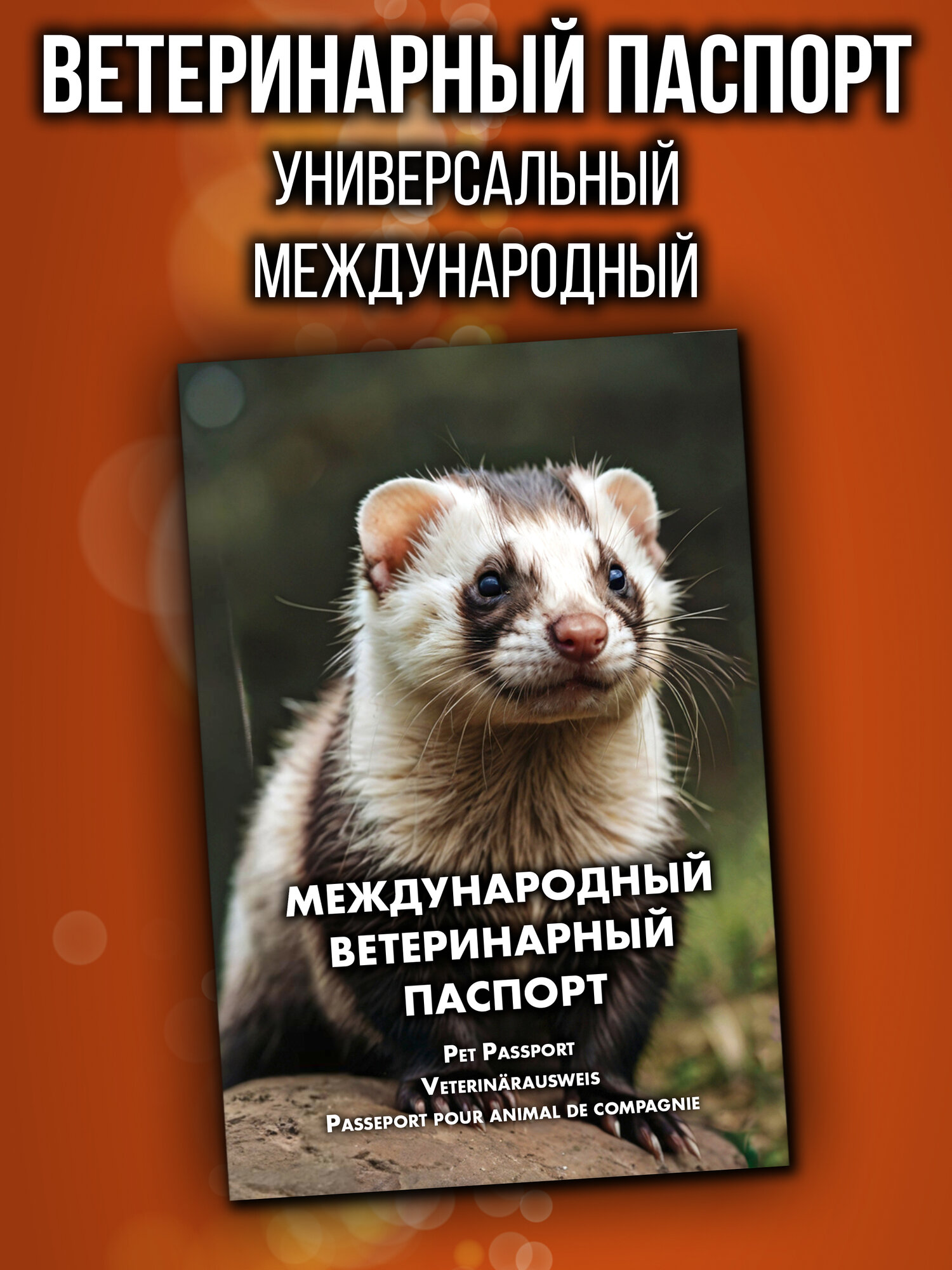 Ветеринарный паспорт для хорька международный