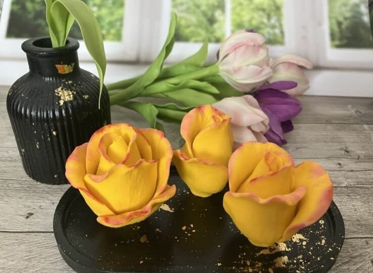 Силиконовая форма для мыла Розы (комплект)