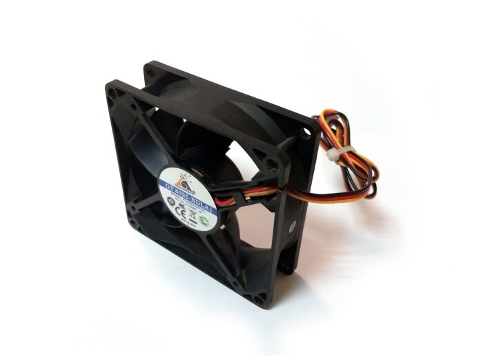 Вентилятор 80x80x25 DC 12V 0.10A GlacialTech GT8025-BDLA1 1700 об/мин 3 Pin + Molex