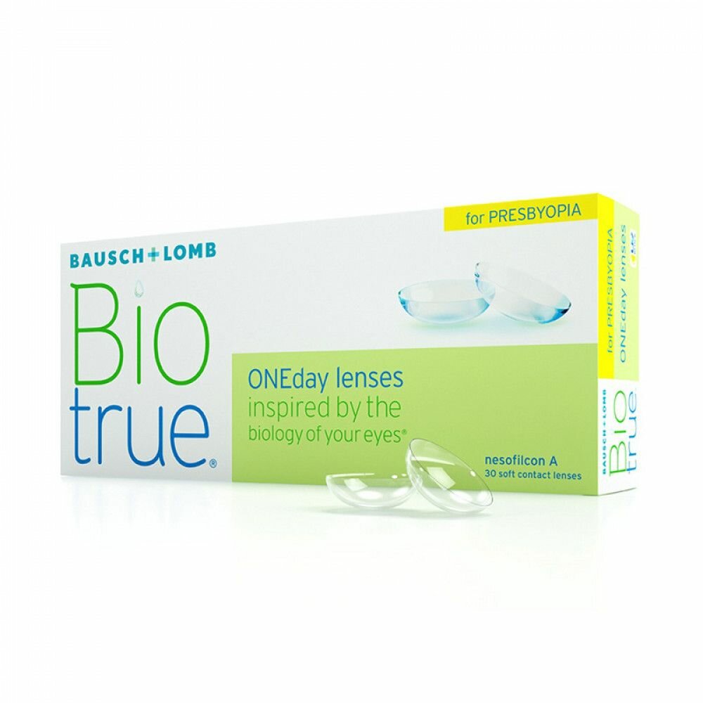 Bausch + Lomb Мультифокальные линзы Biotrue ONEday Presbyopia, 8.6 (30 линз) +03,25 ADD HIGH