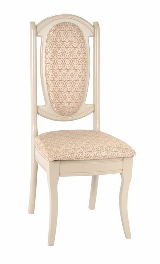 Стул Королевский Red Black белый, светлое дерево, дерево, ткань, мягкое сиденье, без подлокотников