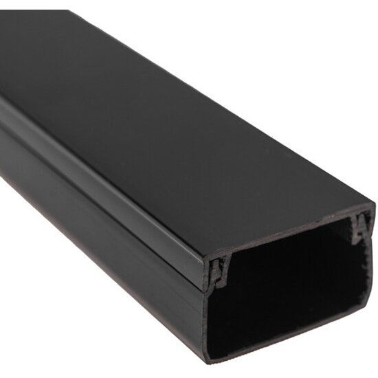 Кабель-канал Rexant 20х10x2000 мм черный 50 шт. (100 м/уп.)