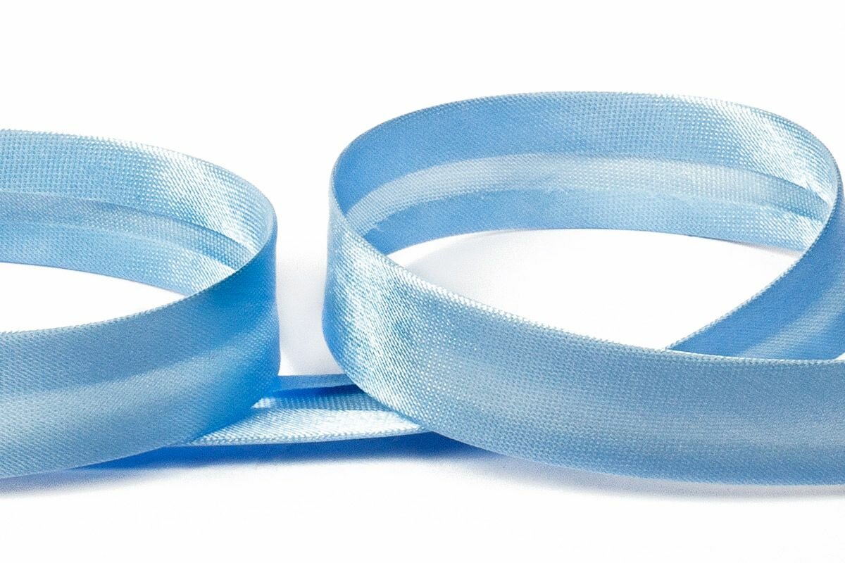 Косая бейка "Gamma" GK-15P 14 - 15 мм 132 м 1 м №042 голубой