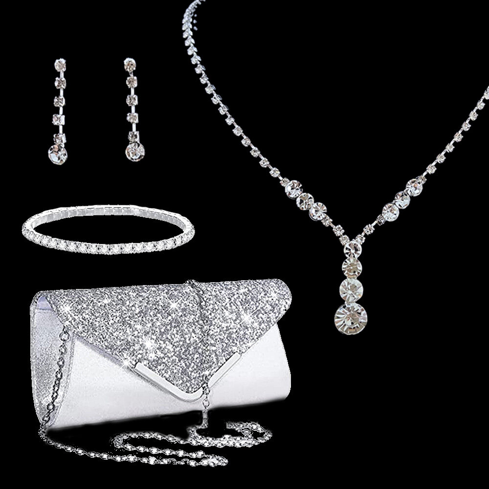 Комплект бижутерии: колье, браслет, серьги