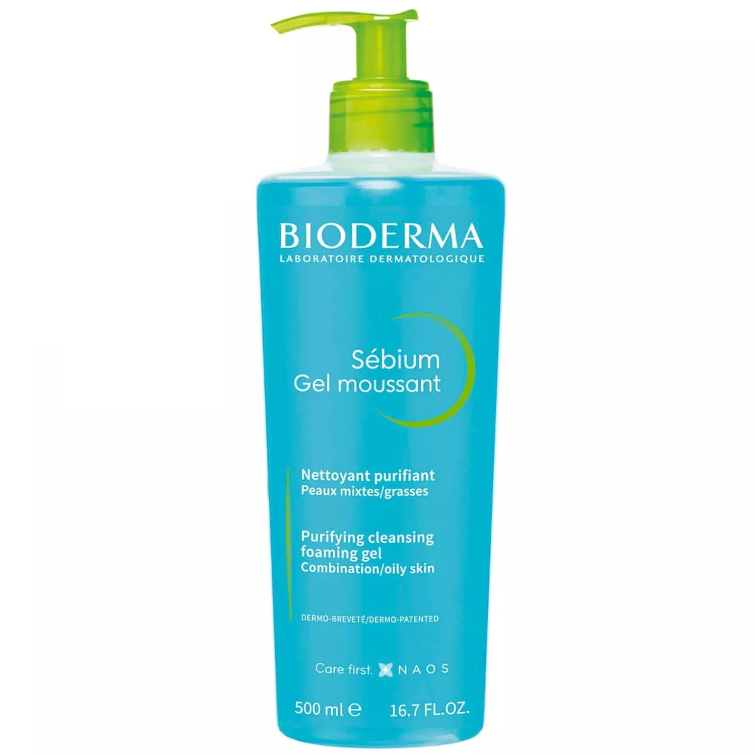 Очищающий гель Bioderma, Sebium, мусс, для всех типов кожи, против акне, 500мл