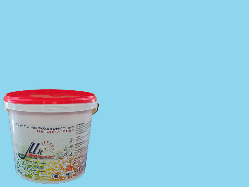 Грунт ВД-АК тонирующий с Мелкозернистым наполнителем Мраморикс™ нано под ДП, Лазурь, 7кг