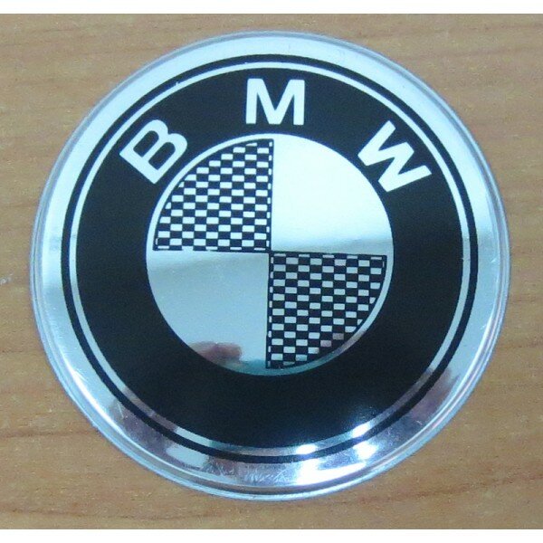 Наклейка BMW (диаметр 60мм.) на автомобильные колпаки, диски, компл. 4шт. (5237)