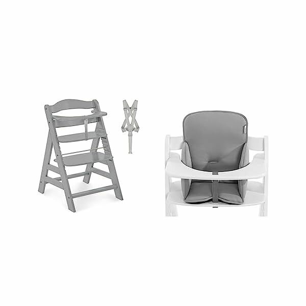 Hauck Детский стульчик Hauck Alpha+ - растет вместе с вашим ребенком. Деревянный детский стульчик (сертифицирован FSC) и уменьшитель сиденья Alpha Cosy Comfort с 6 месяцев