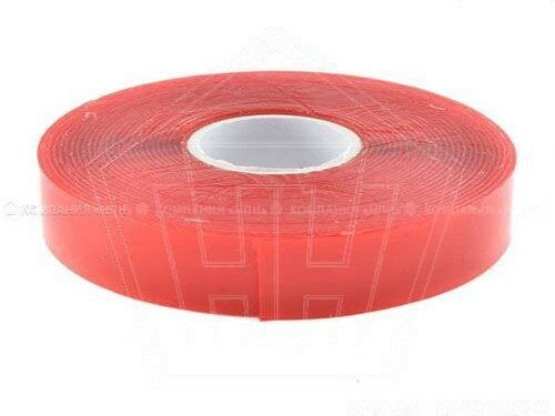 Скотч двухсторонний "3m" красный (12мм*5м)