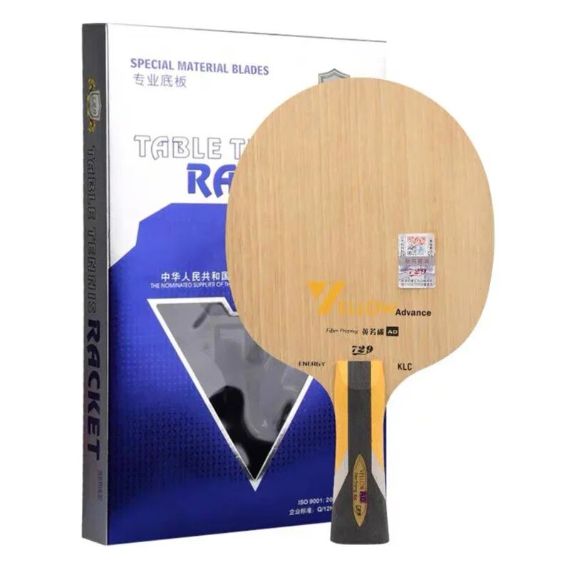 Лезвие для настольного тенниса Friendship 729 ALC 5 Wood 2 AD Aryl Темно-синий, Yellow Klc AD FL