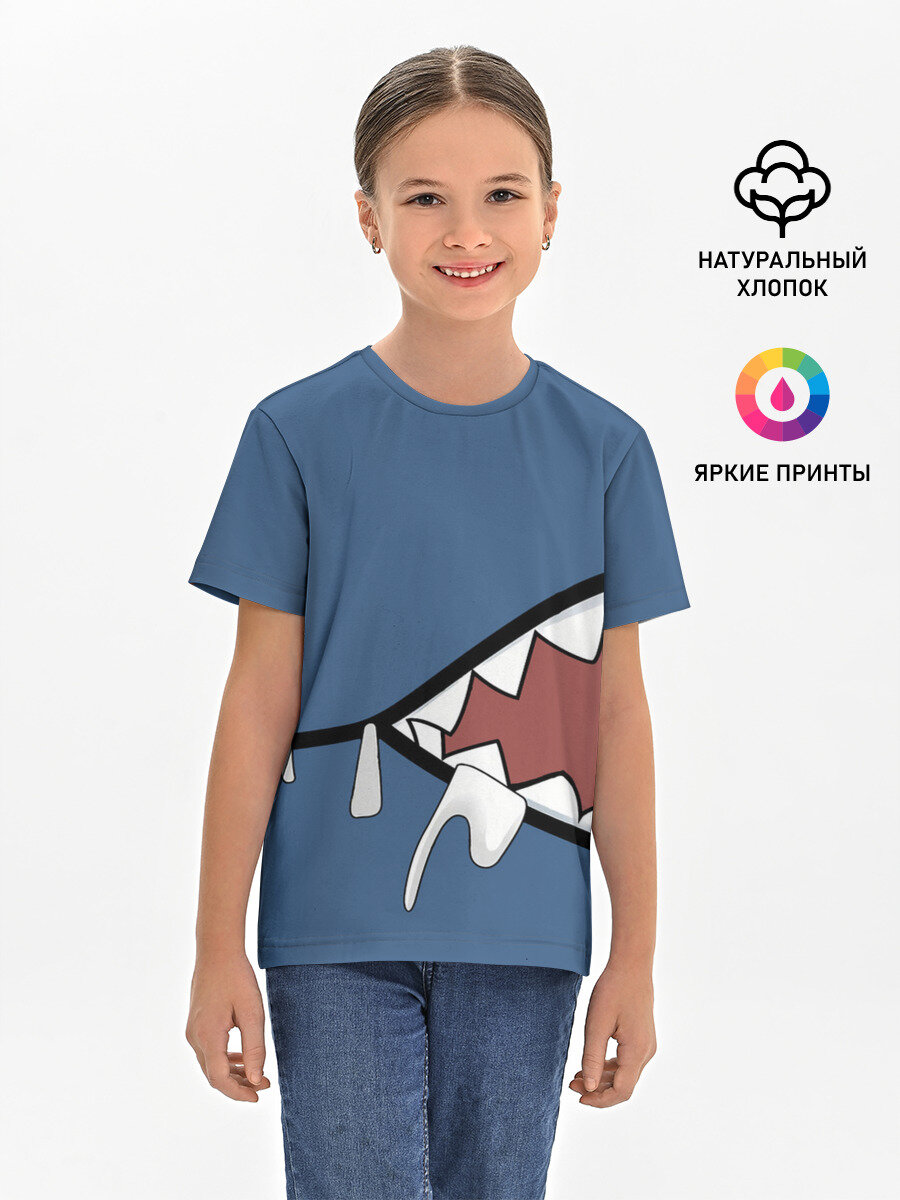 Футболка хлопковая детская Акула gawr gura